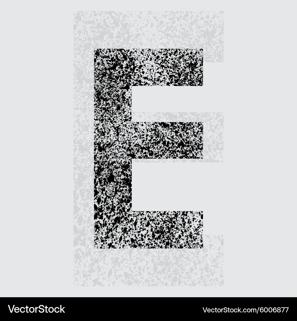 Letter e Royalty Free Vector Image - VectorStock