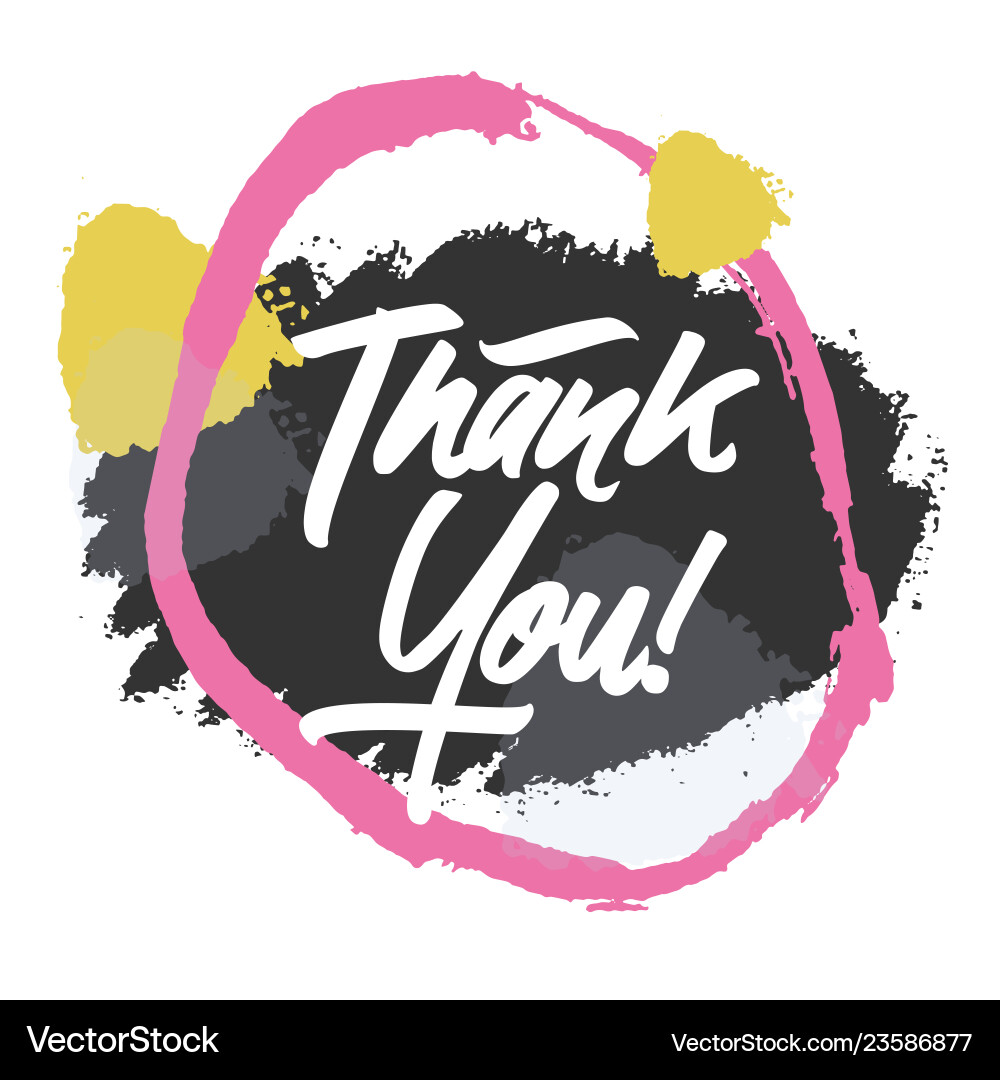 Thank you Royalty Free Vector Image - VectorStock