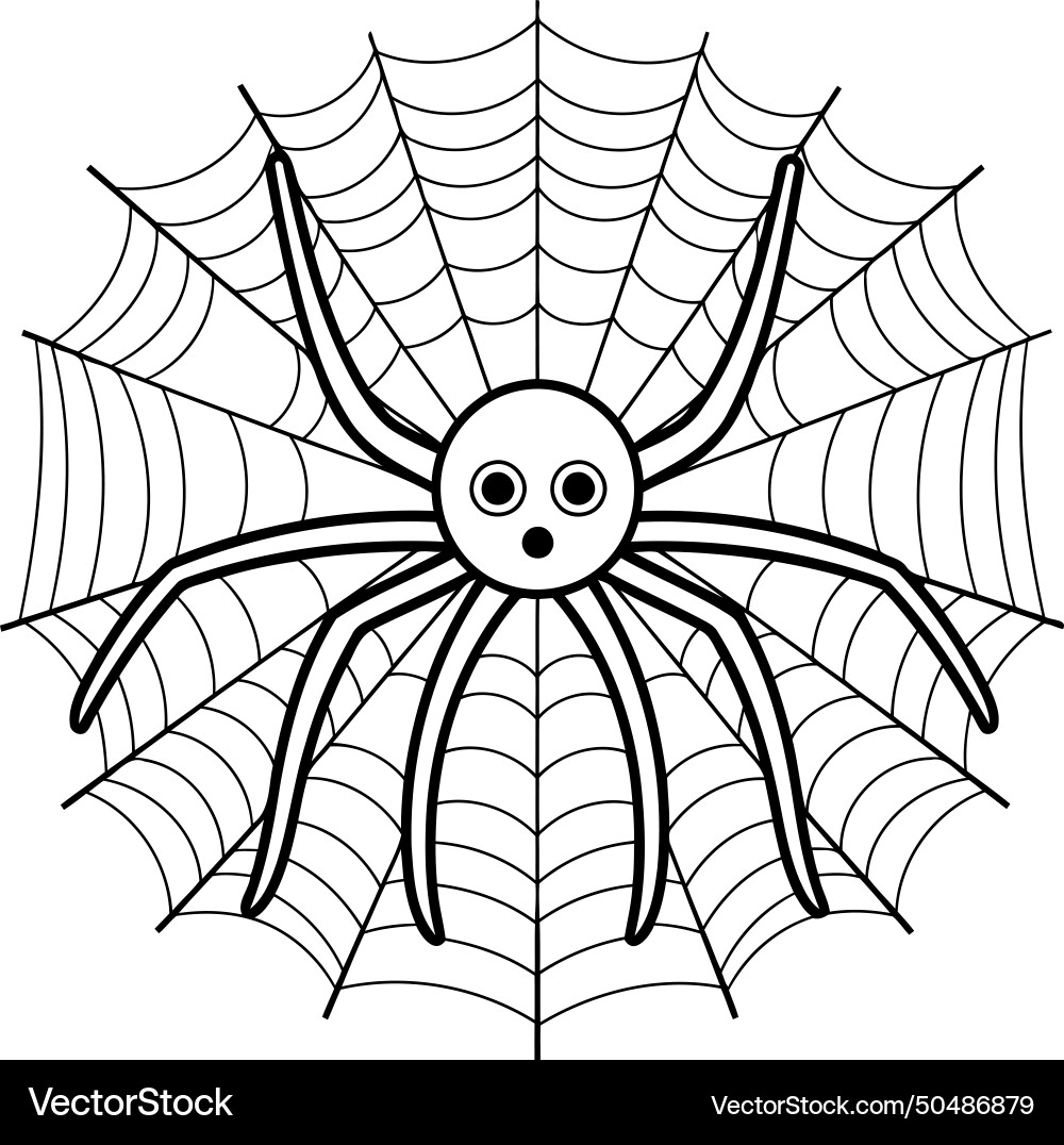 Spider web icon cartoon Royalty Free Vector Image