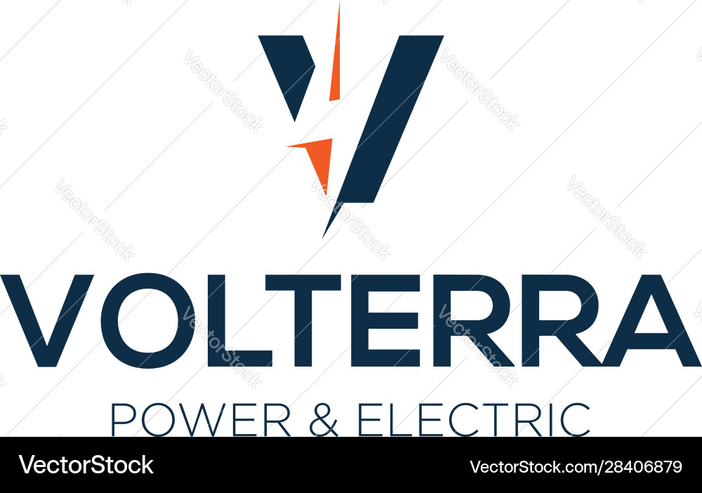Volt Electric Logo Royalty Free Vector Image - VectorStock