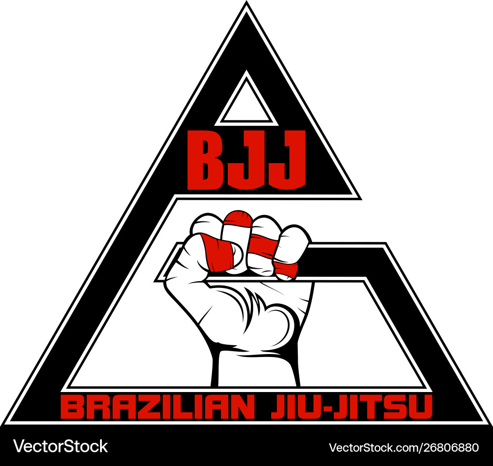 Brazilian Jiu-Jitsu Fighter Royalty Free Vector Image