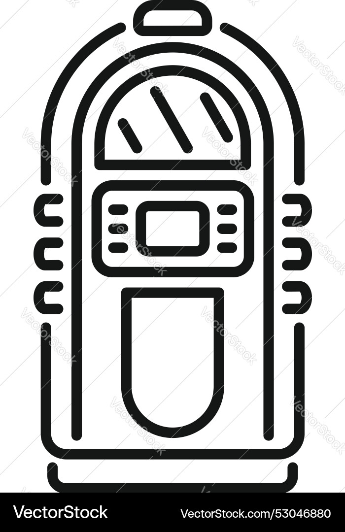 Classic jukebox bringing back the good old days Vector Image