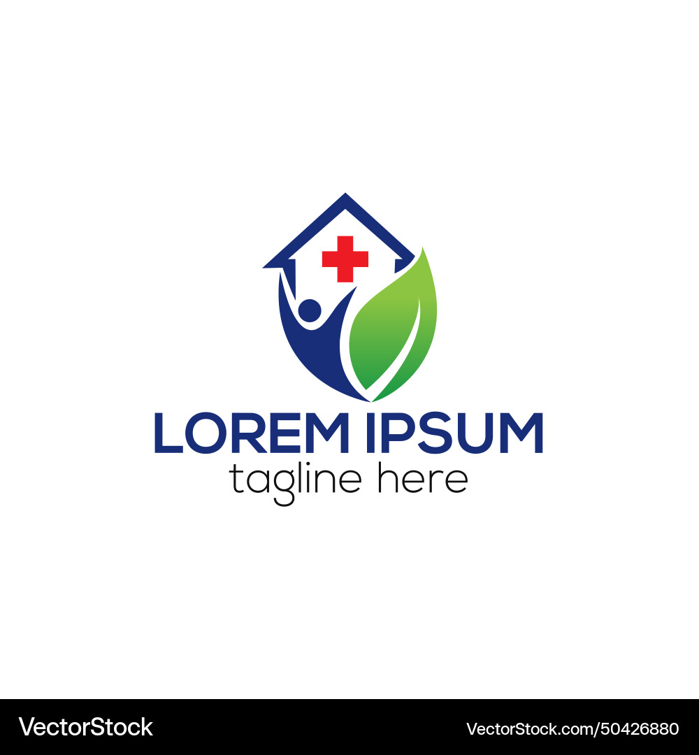 Disability leadership support healthcare logo Vector Image