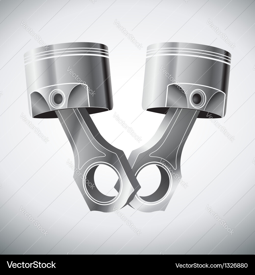 Engine pistons Royalty Free Vector Image - VectorStock