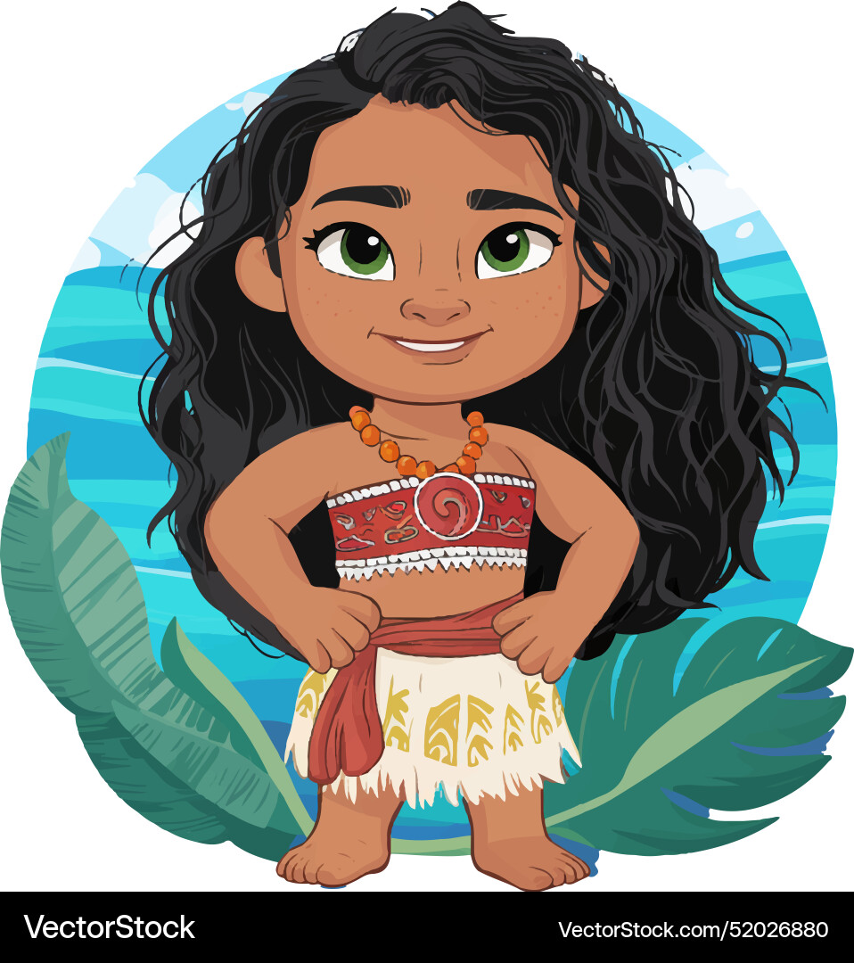 Moana cartoon Royalty Free Vector Image - VectorStock