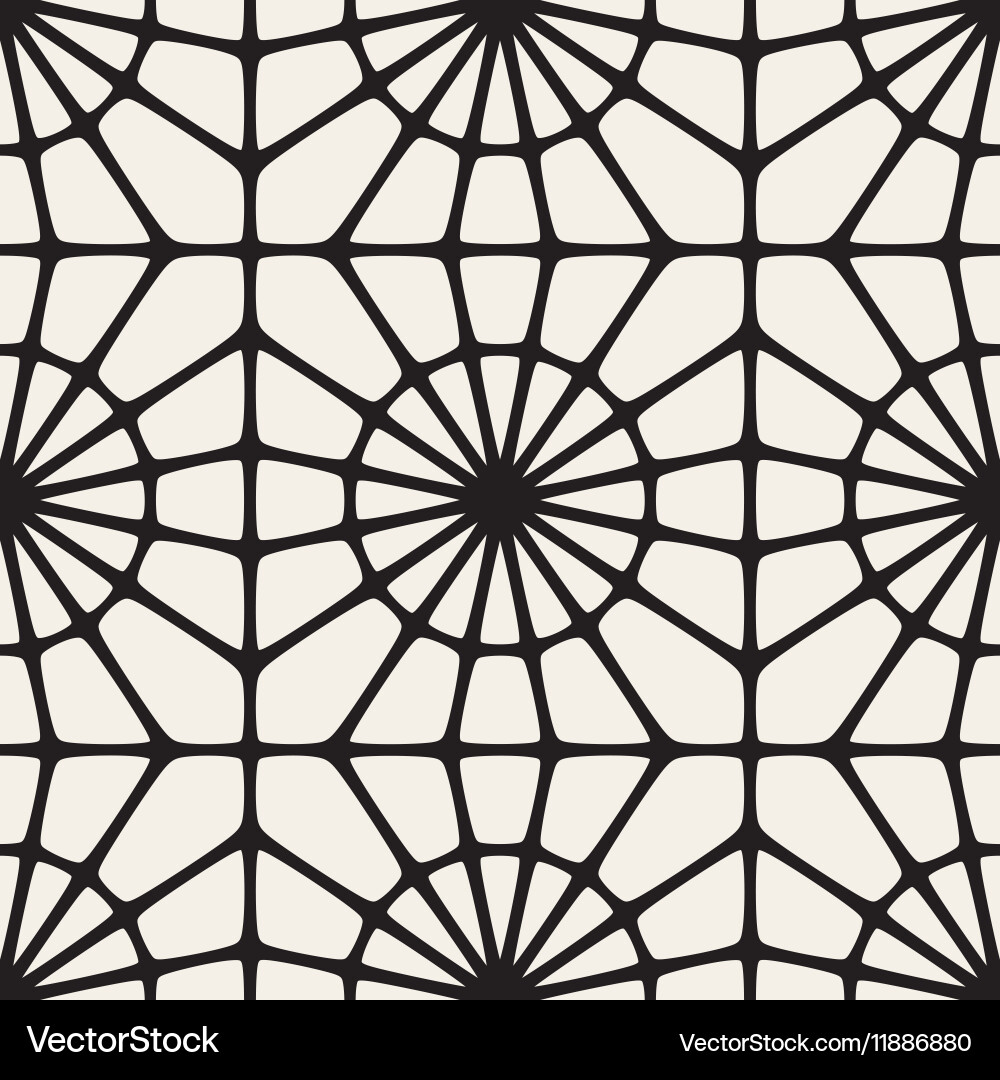 Seamless black and white mosaic lace Royalty Free Vector