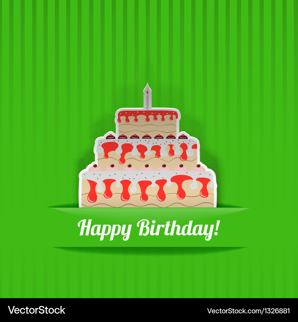 Birthday card Royalty Free Vector Image - VectorStock