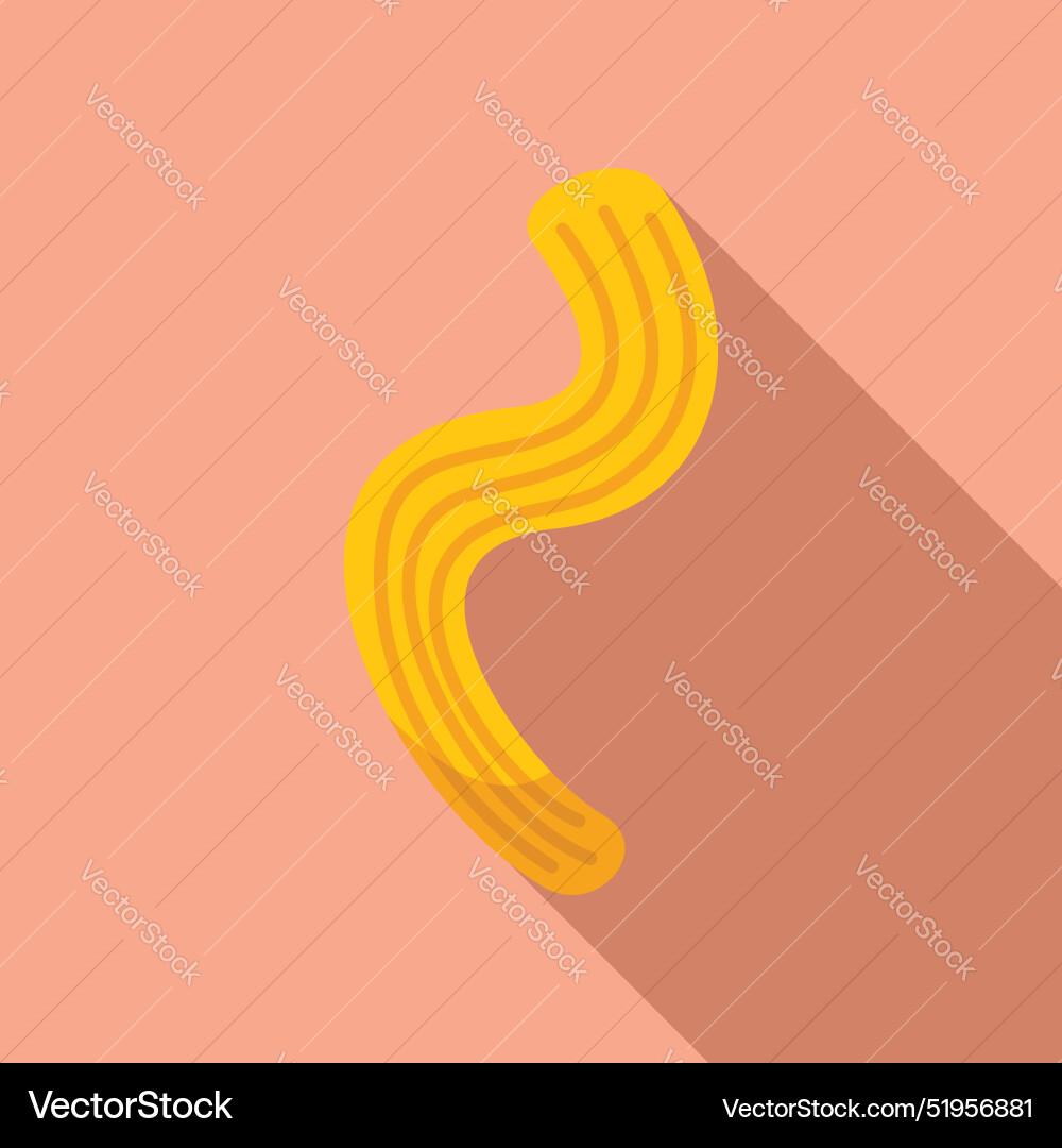 Long macaroni pasta floating over Royalty Free Vector Image