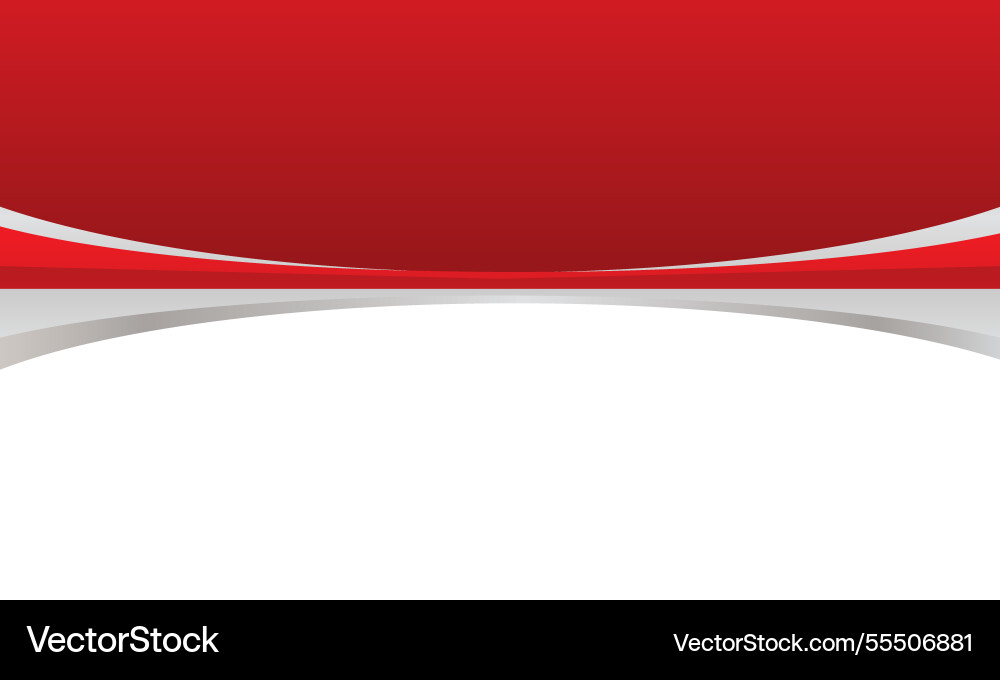 Modern red white abstract banner background Vector Image