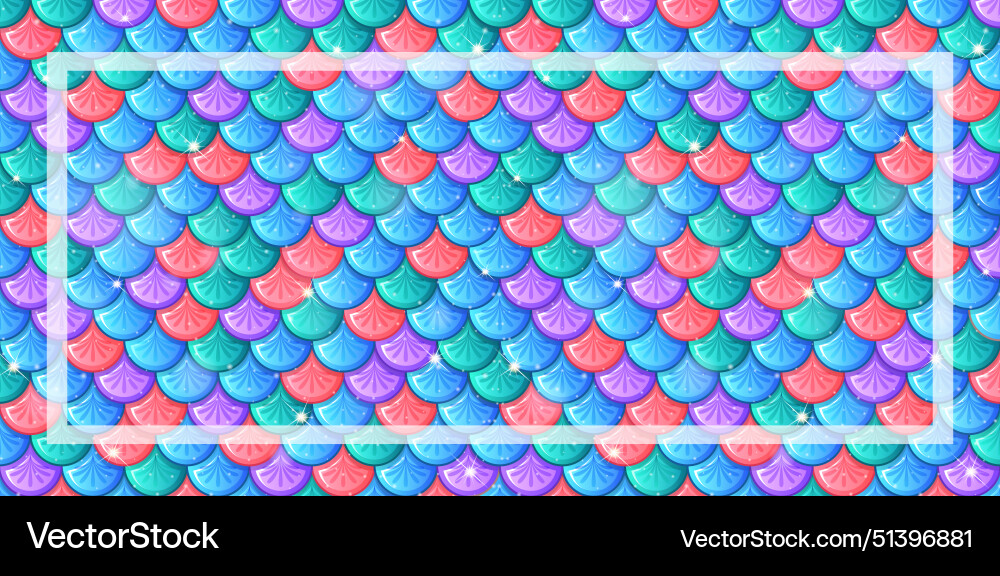 Vibrant multicolored fish scale seamless pattern Vector Image