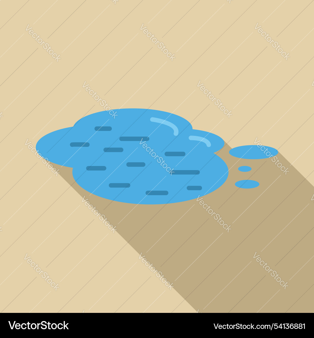 Water puddle icon depicting standing Royalty Free Vector