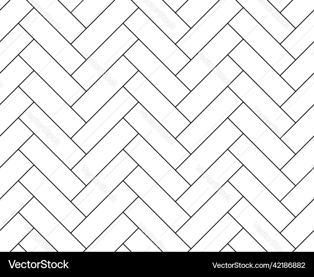 Herringbone parquet tile seamless pattern bricks Vector Image
