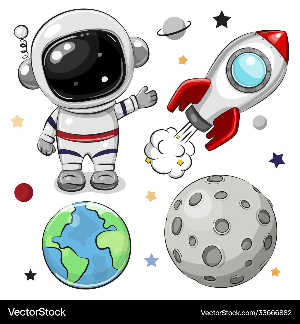 Astronaut Doodle Vector Images (over 15,000)