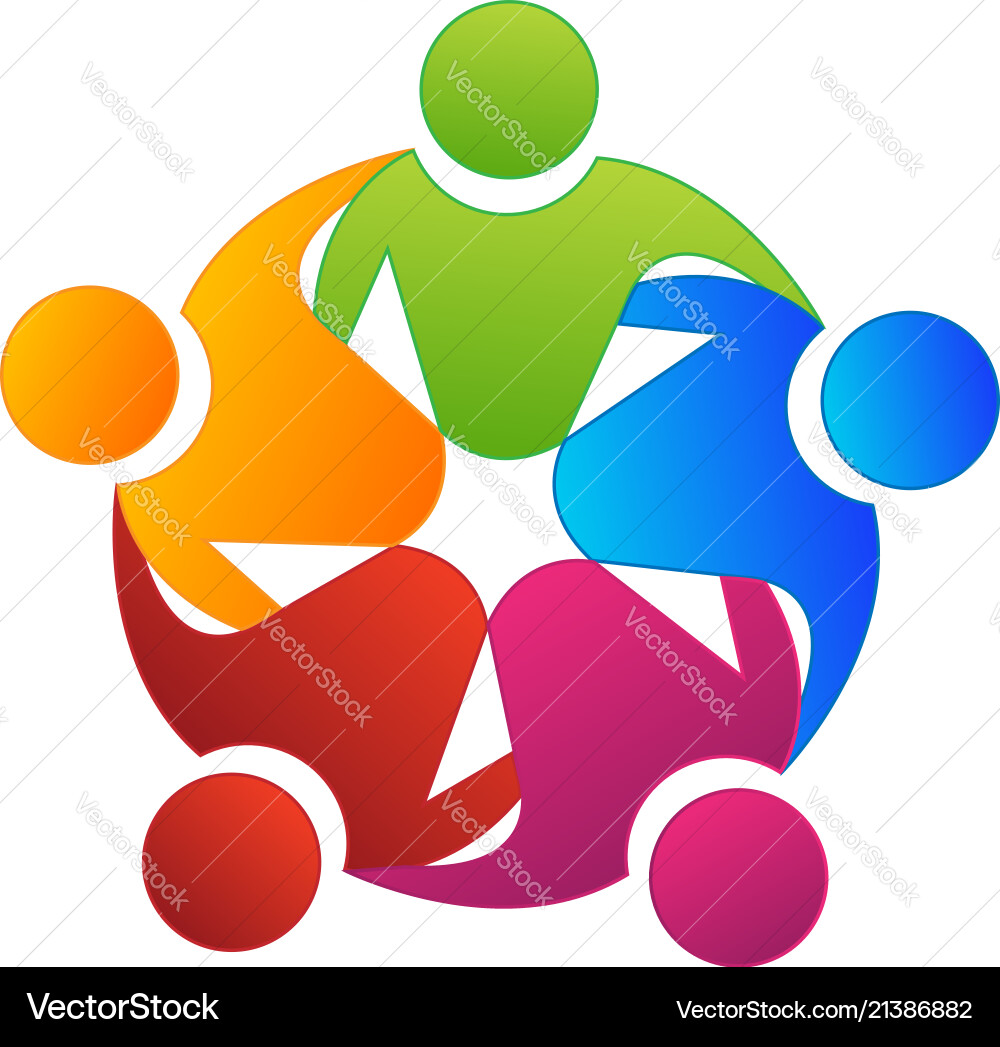 Teamwork group planning and creating icon Vector Image
