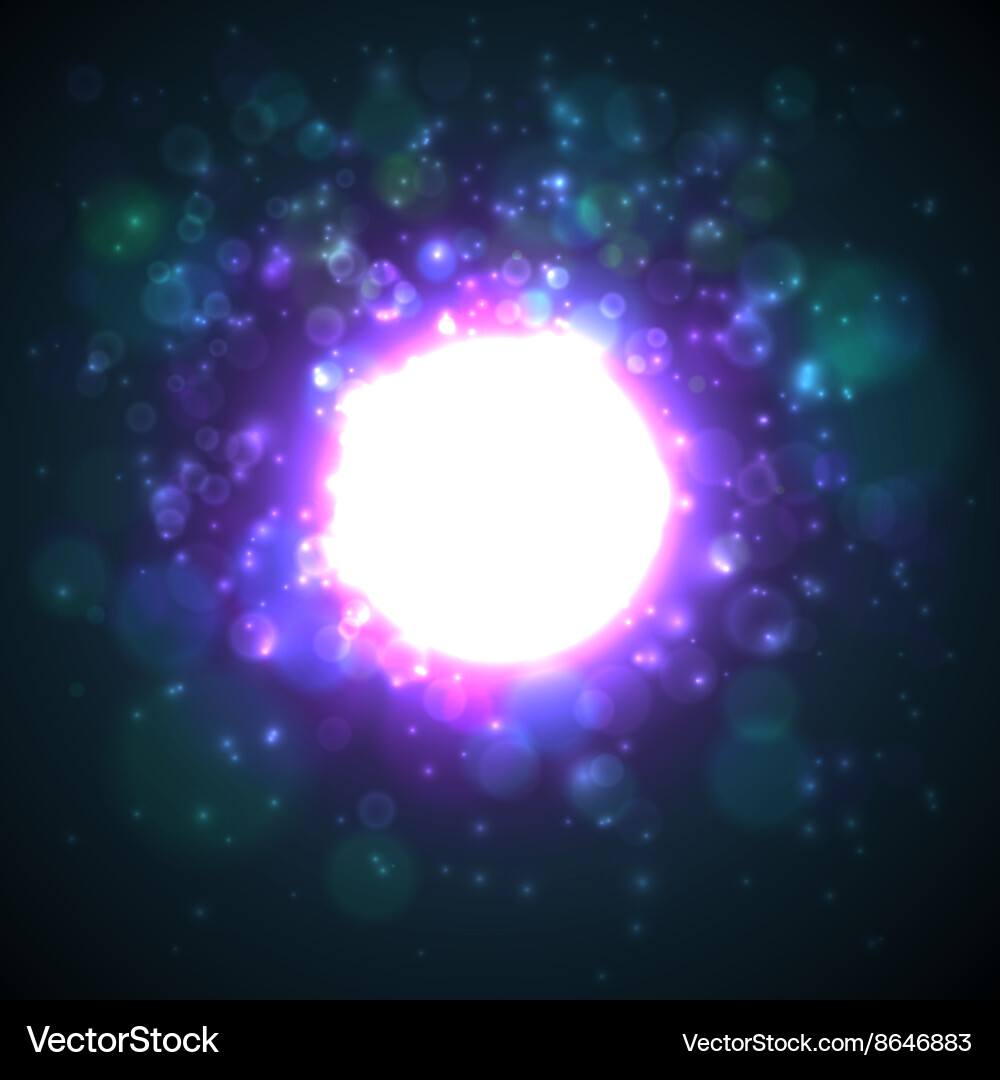 Abstraktes Licht Hintergrund Kreis Banner Vektorbild