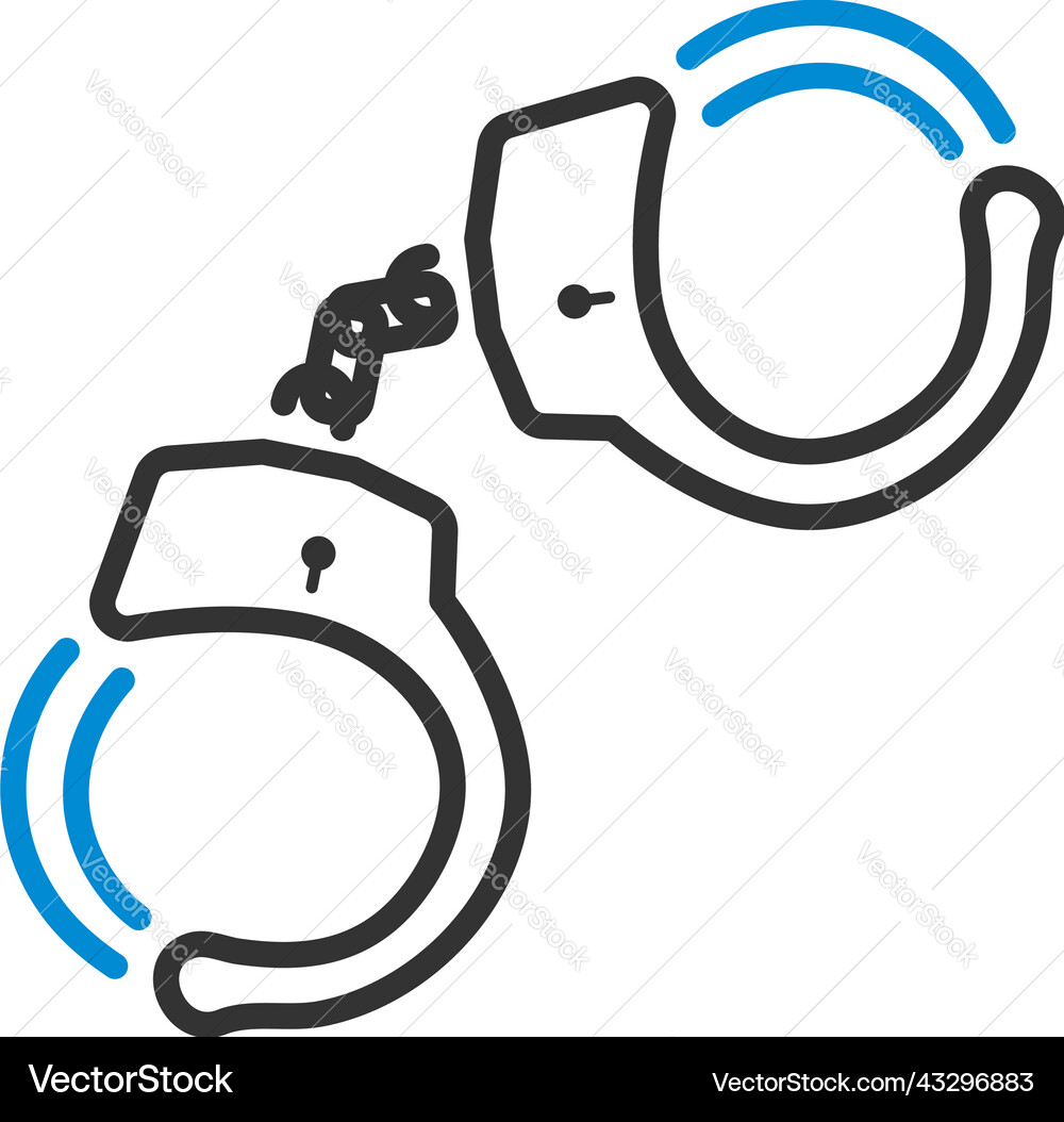 Handcuff icon Royalty Free Vector Image - VectorStock