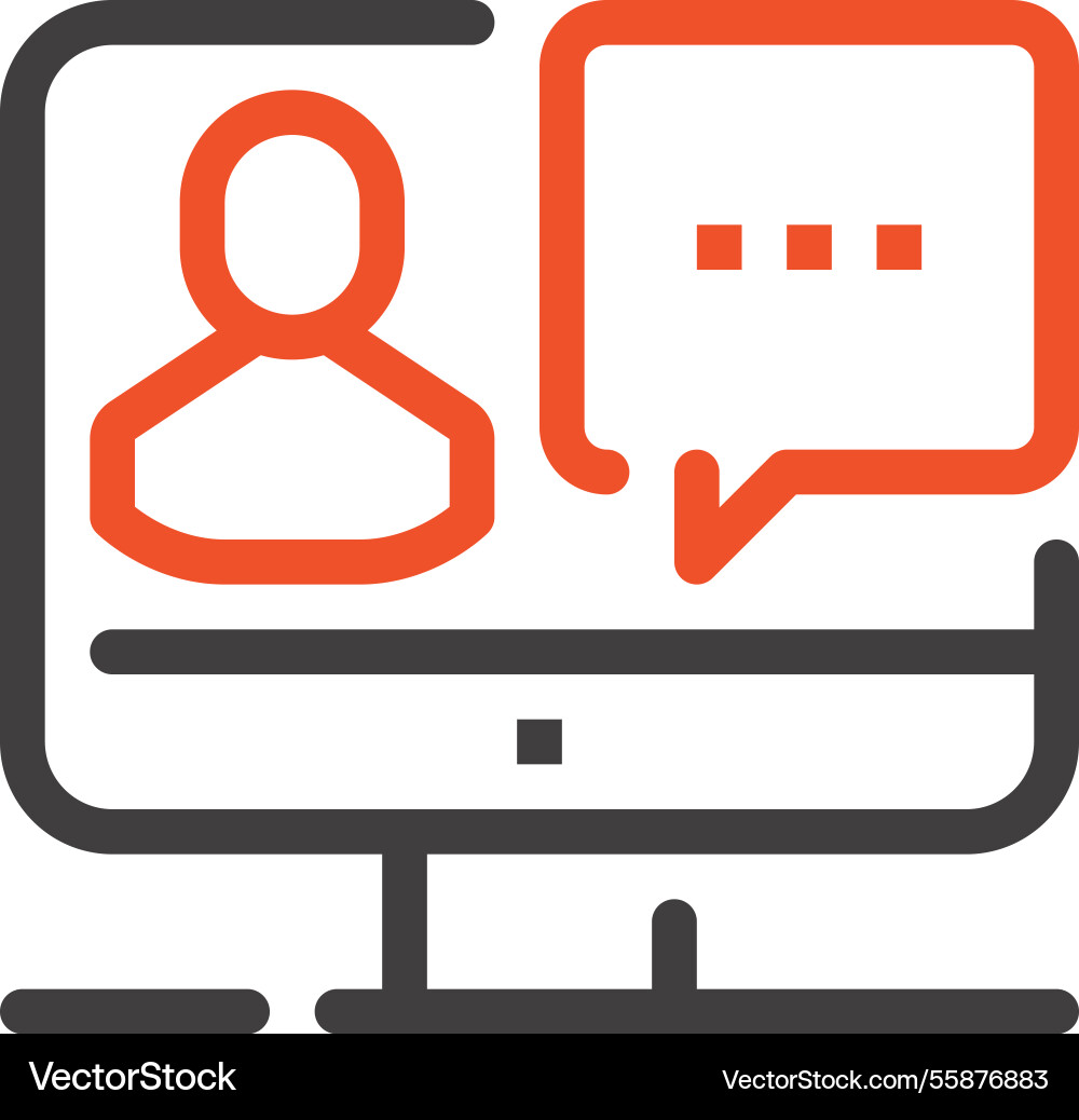 Online consulting Royalty Free Vector Image - VectorStock