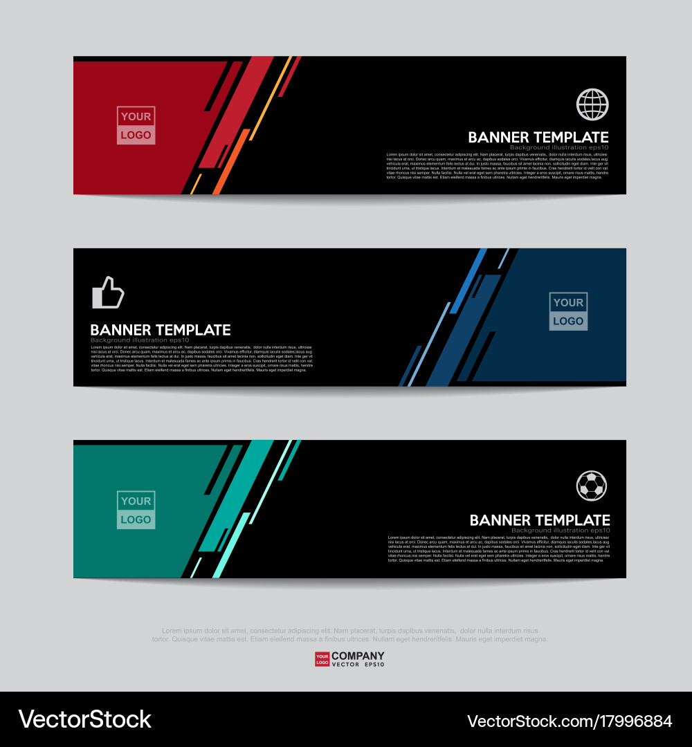 Banner design for business presentation Royalty Free Vector