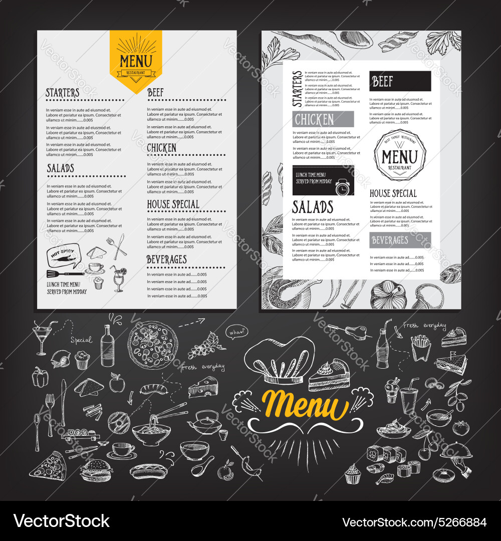 Food Brochure Vector Images (over 25,000)