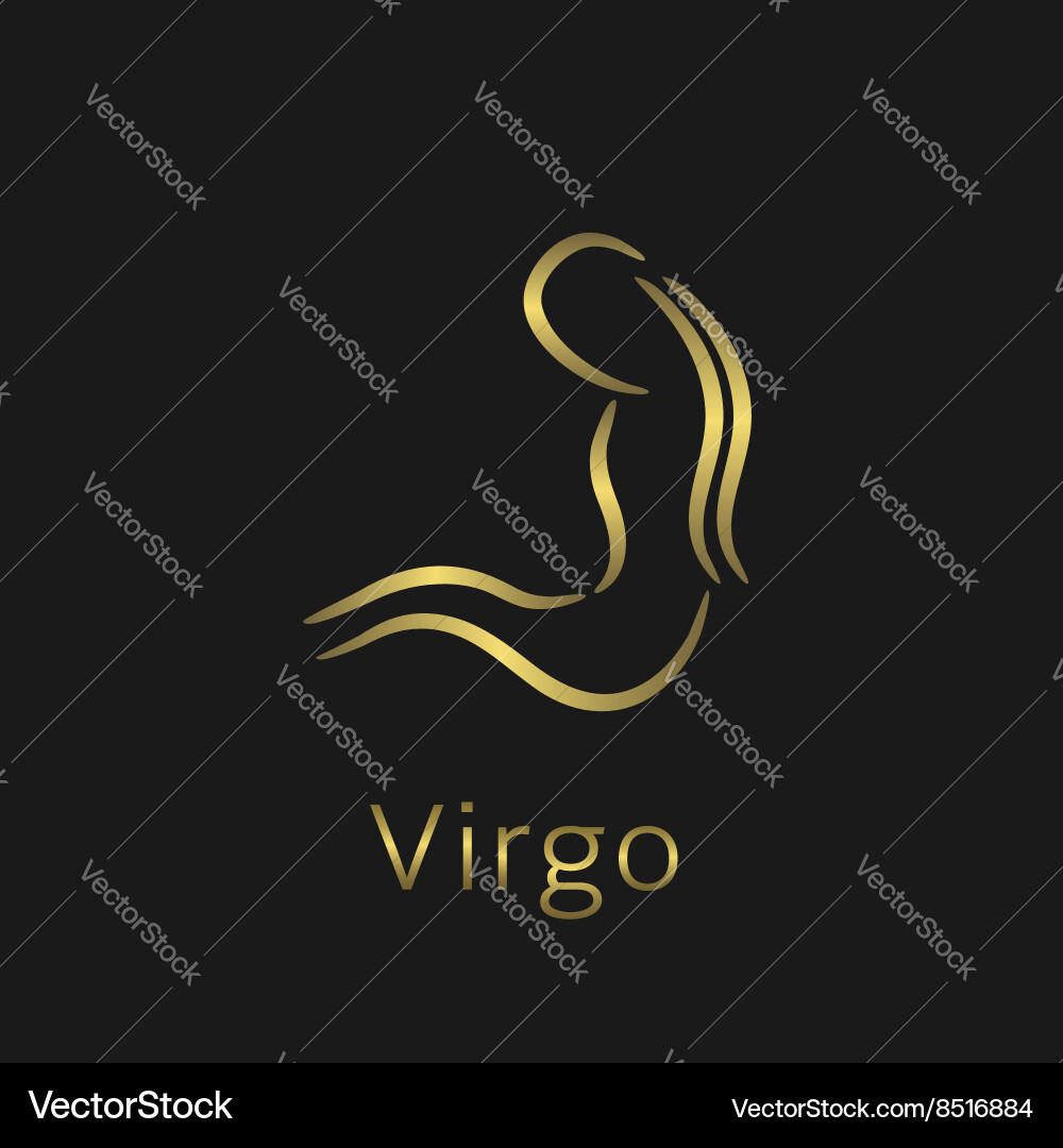 Virgo zodiac sign Royalty Free Vector Image - VectorStock