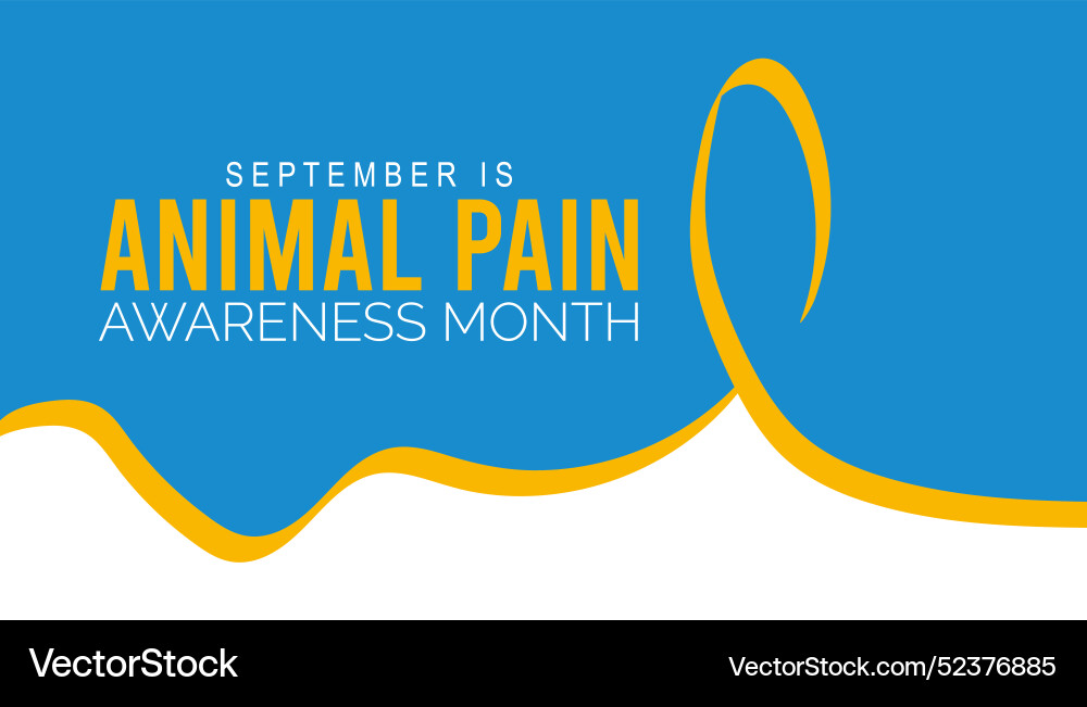 Animal pain awareness month Royalty Free Vector Image