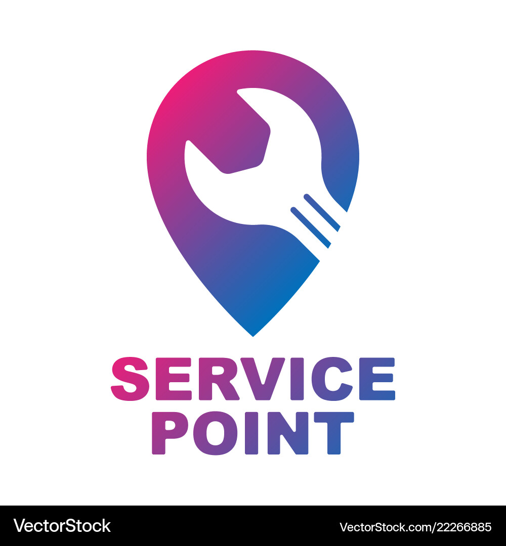 Auto pin car point map automotive logo Royalty Free Vector