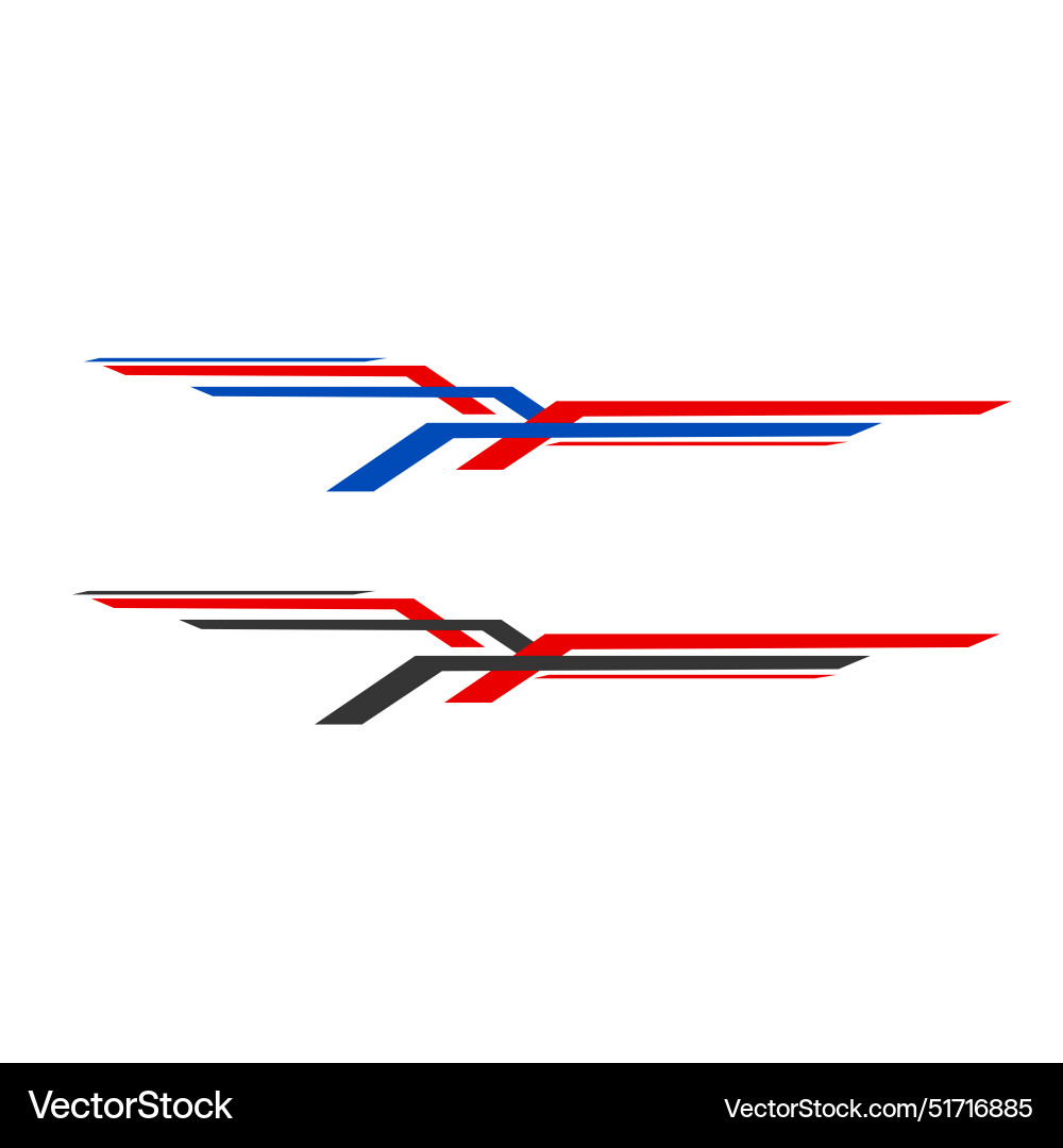 Car wrapping sticker modern car stickers Vector Image