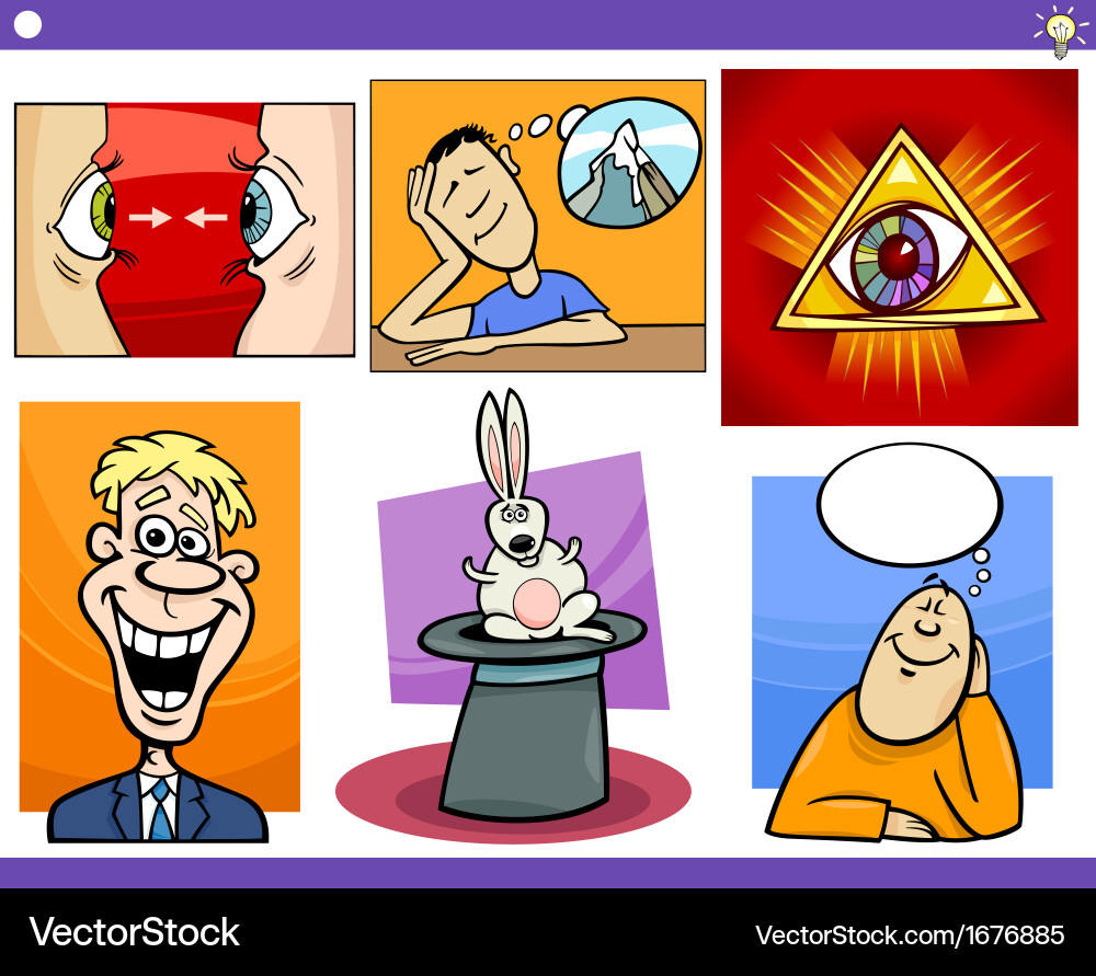 Cartoon concepts and ideas set Royalty Free Vector Image