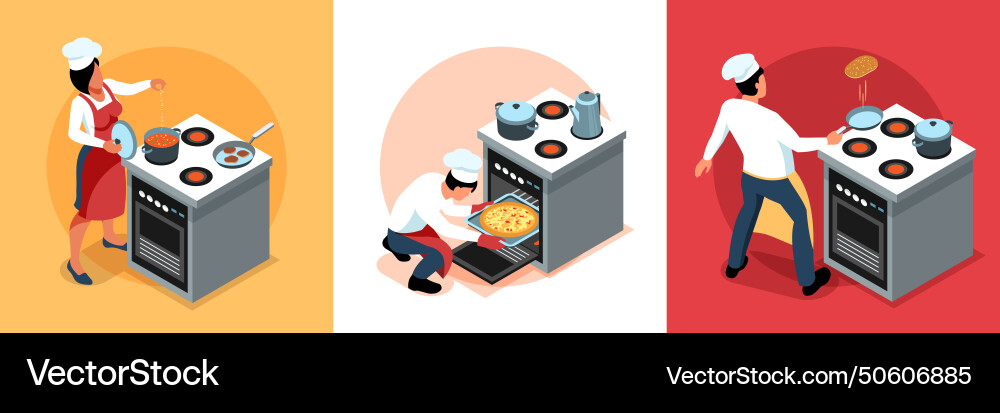 Cooking people design concept Royalty Free Vector Image