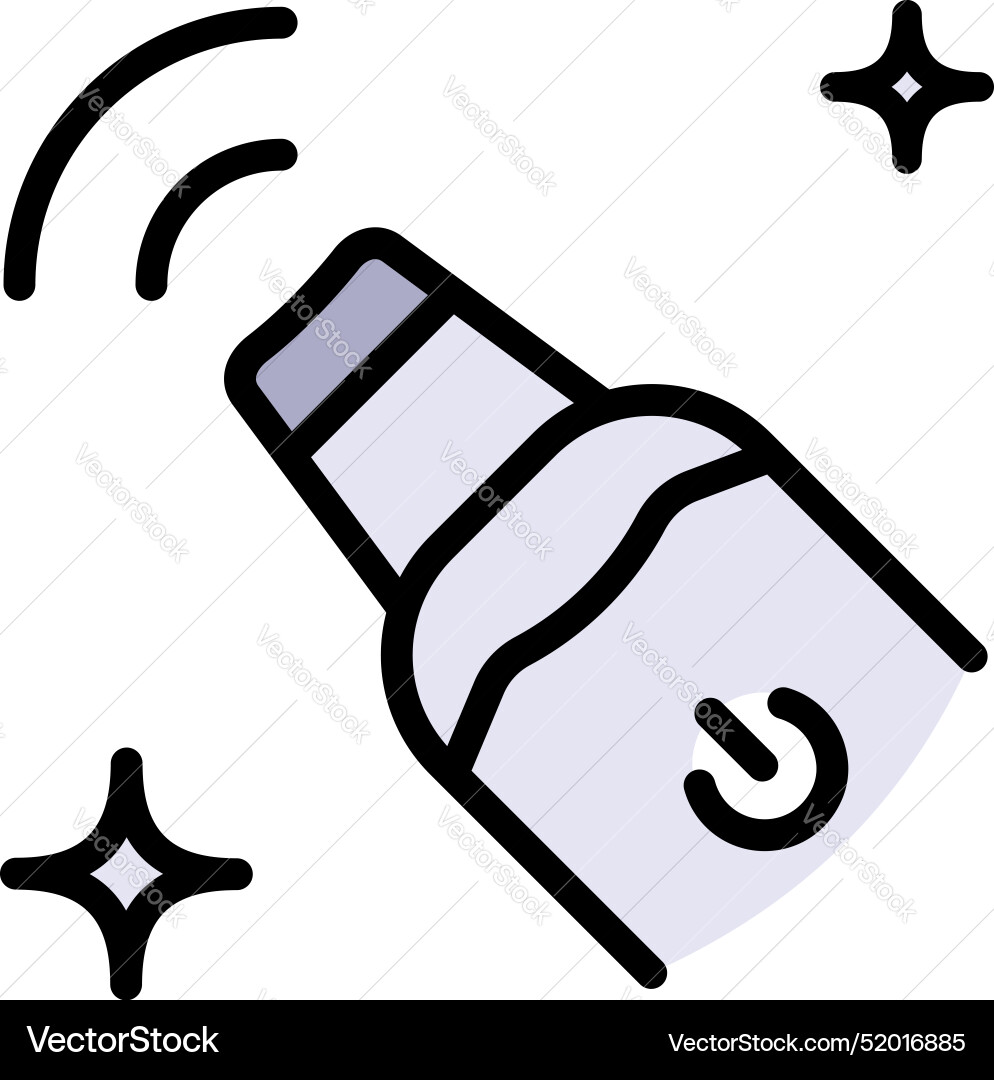 Facial skin cleaner icon color face Royalty Free Vector