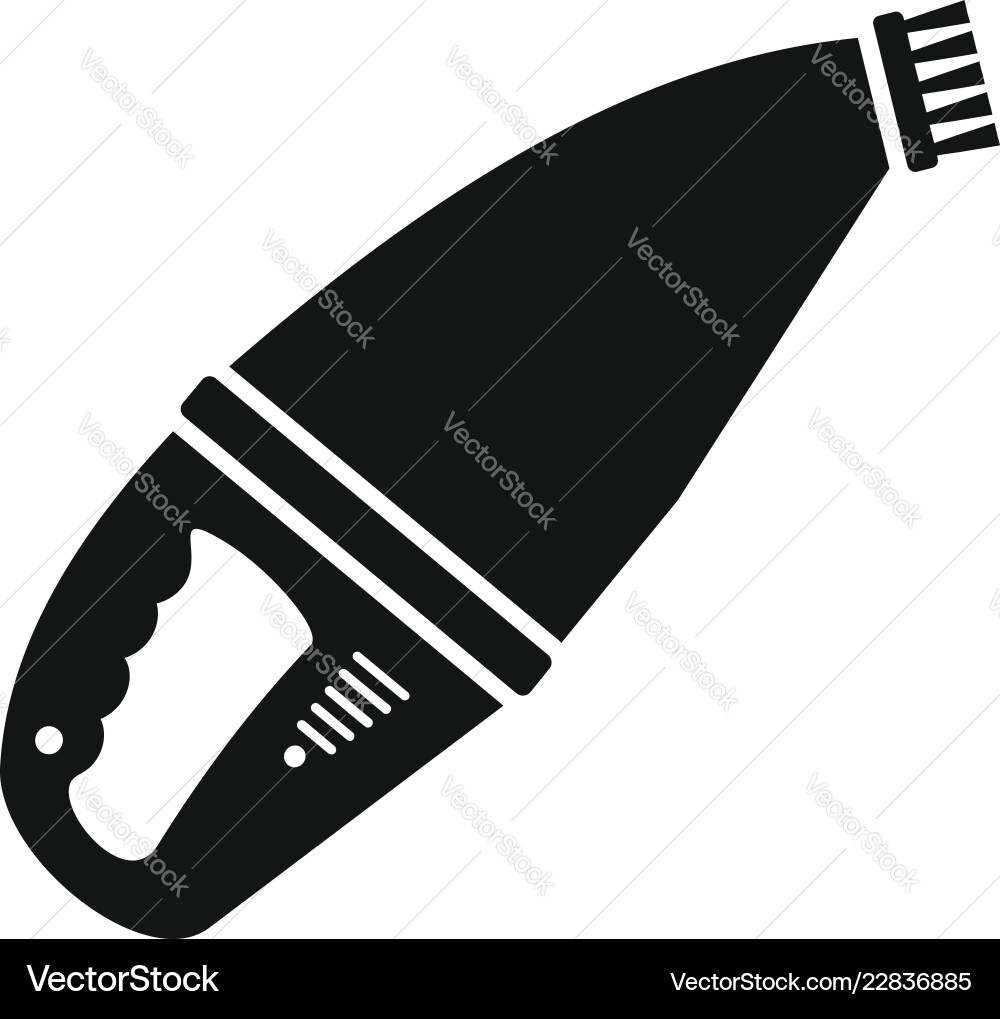Hand car vacuum cleaner icon simple style Vector Image