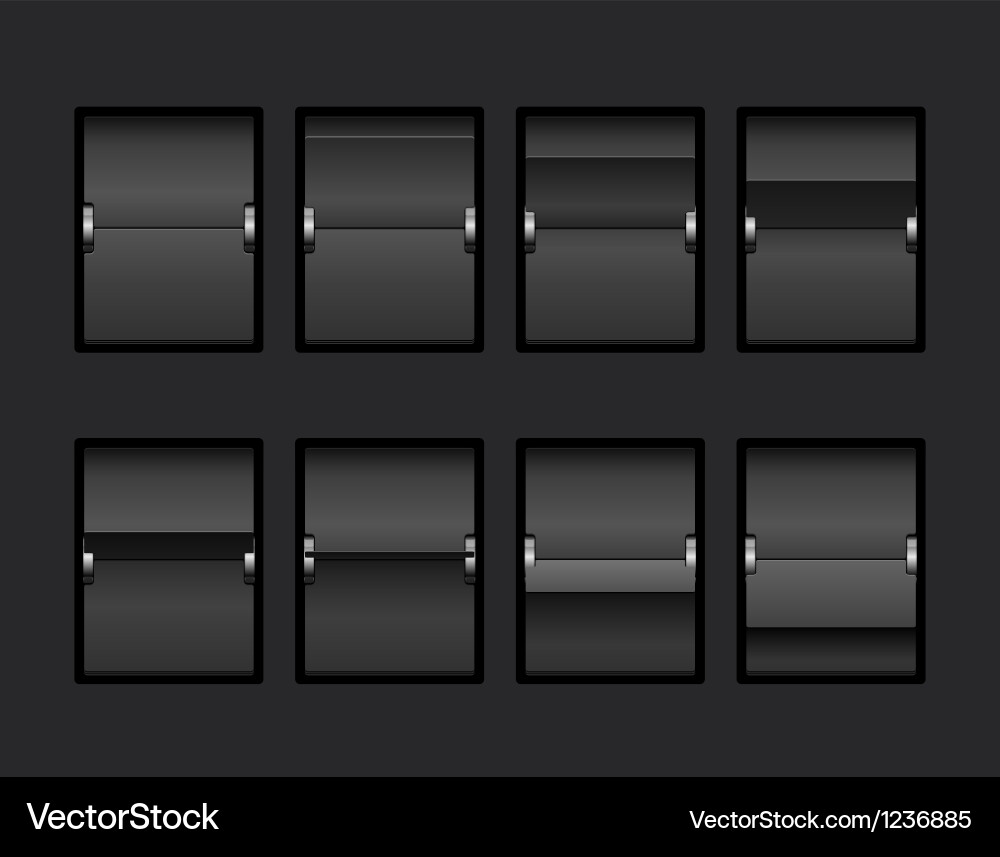 Mechanical panel change Royalty Free Vector Image