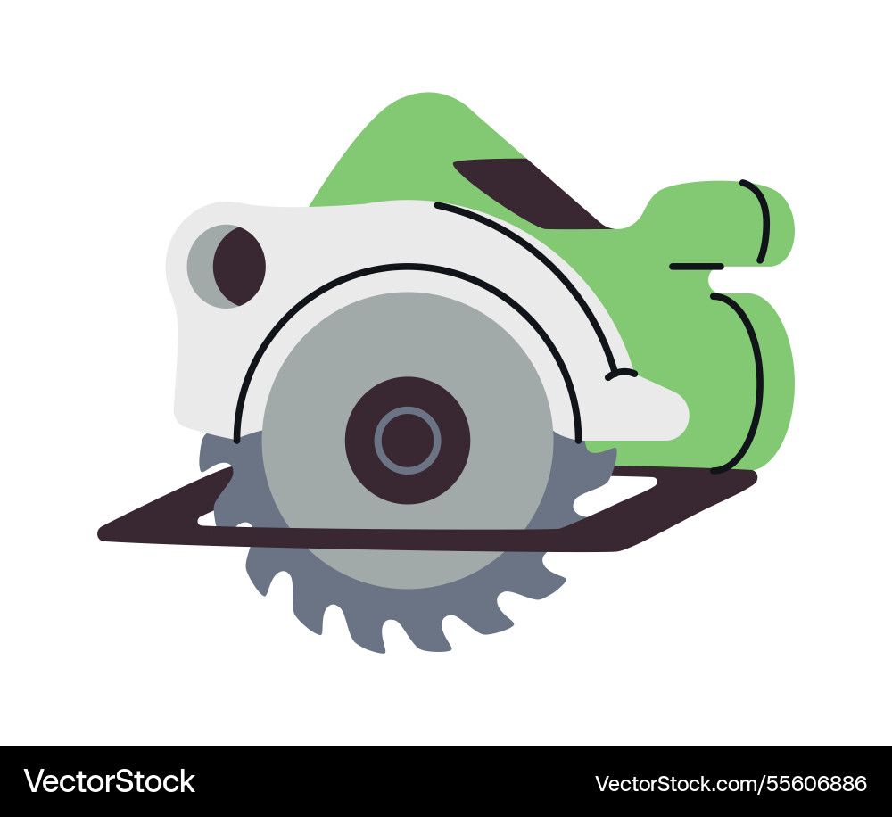Circular saw Royalty Free Vector Image - VectorStock