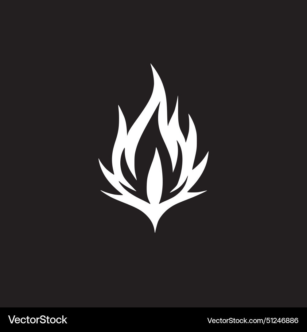 Fire - minimalist and simple silhouette Royalty Free Vector