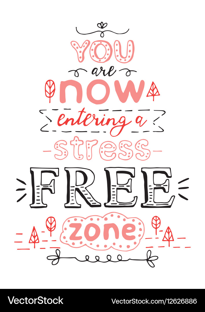 Stress-Free Zone - Relax & Restore Royalty Free Vector