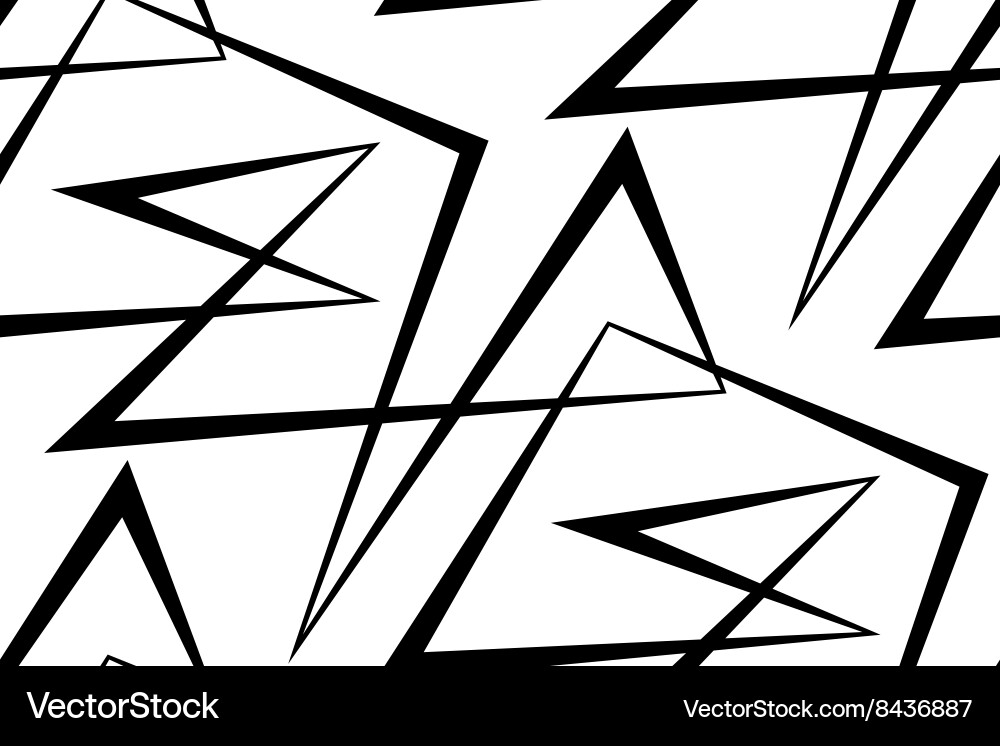 Abstract seamless white background of black Vector Image