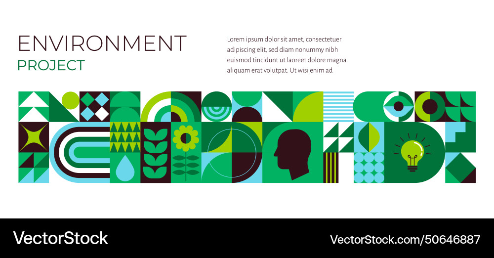 Environment ecology earth day concept design Vector Image