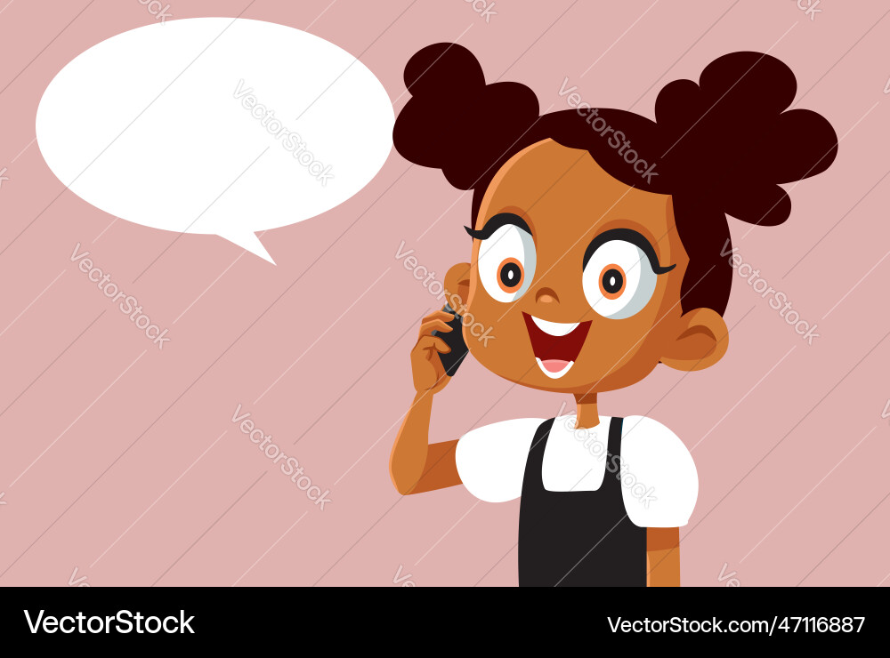 Little Girl Talking Cartoon