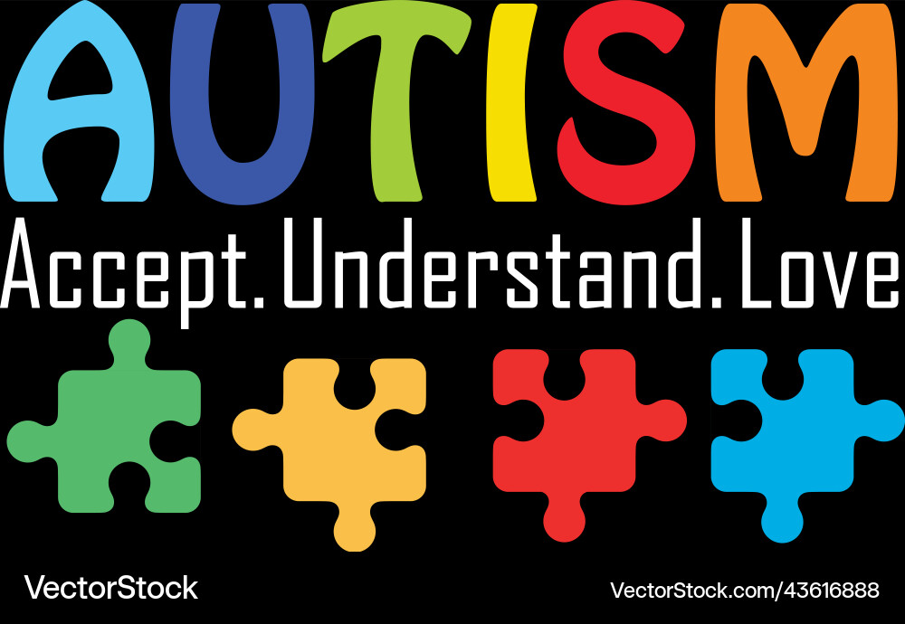 Autism t-shirt design Royalty Free Vector Image