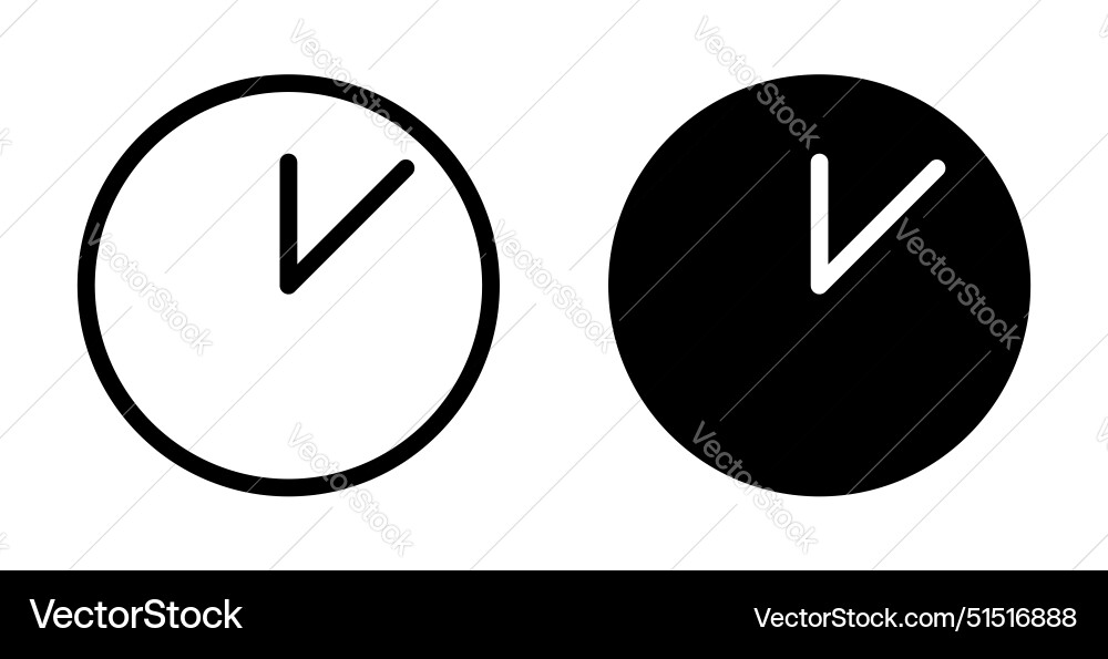 Clock two icon Royalty Free Vector Image - VectorStock
