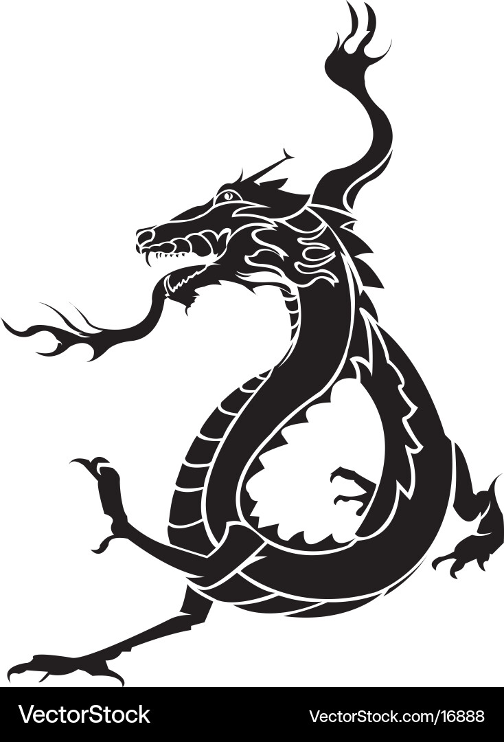 Dragon tattoo Royalty Free Vector Image - VectorStock