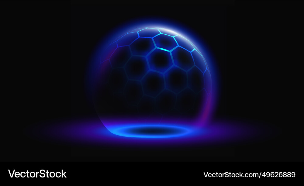 Abstract Energy Shield Royalty Free Vector Image