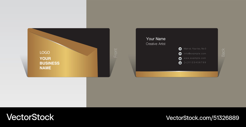 Visit card ideas 73 Royalty Free Vector Image - VectorStock