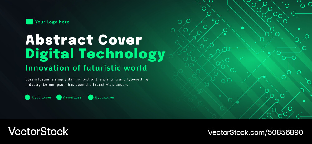 Digital technology poster cover speed connect dark