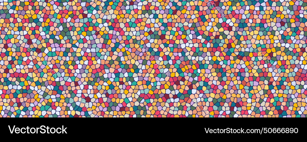 Mosaic stained glass tile background graphic Vector Image