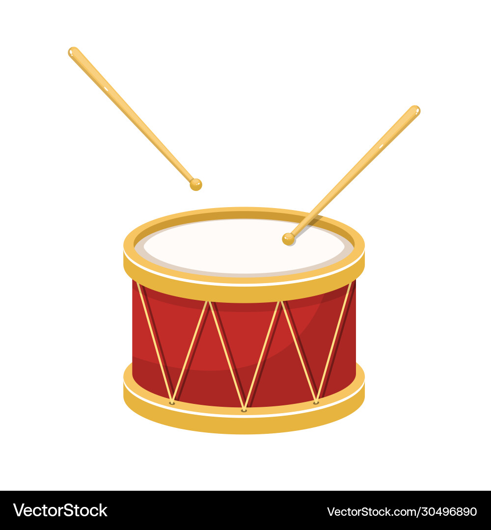 Stylische Trommel Lizenzfreies Vektorbild - VectorStock