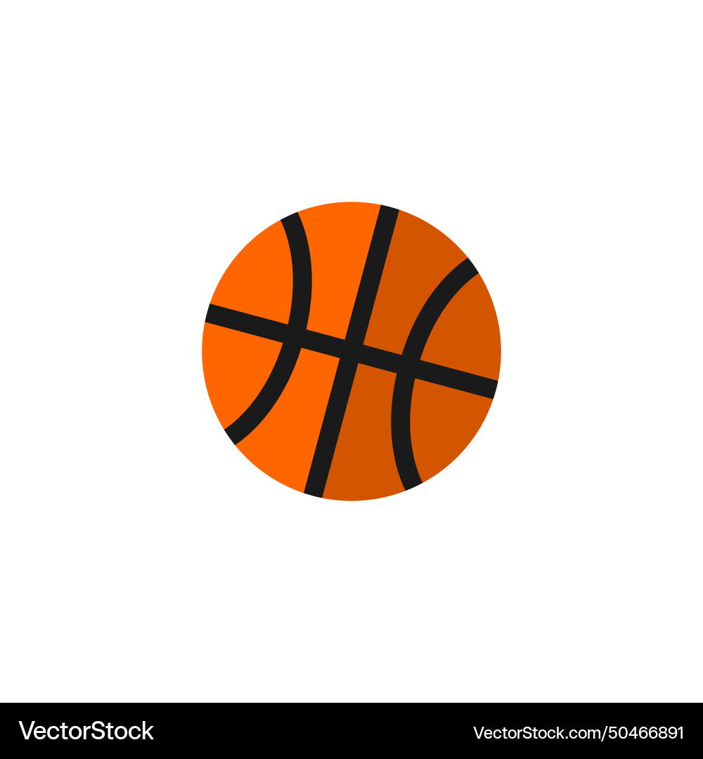 Basketball flat design Royalty Free Vector Image