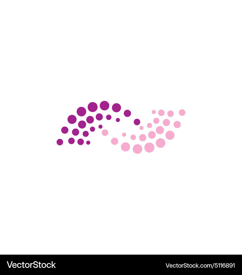 Dot abstract balance logo Royalty Free Vector Image