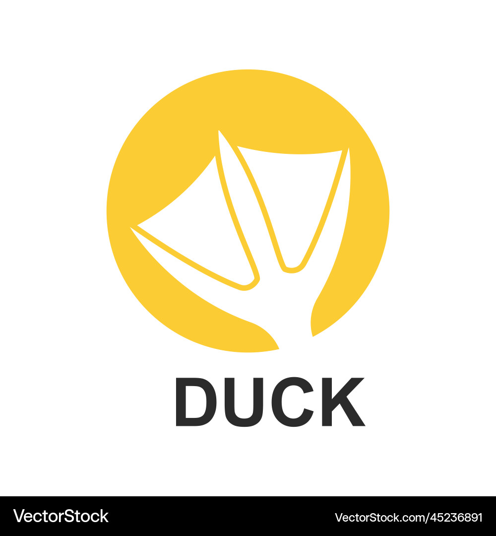 Duck logo Royalty Free Vector Image - VectorStock