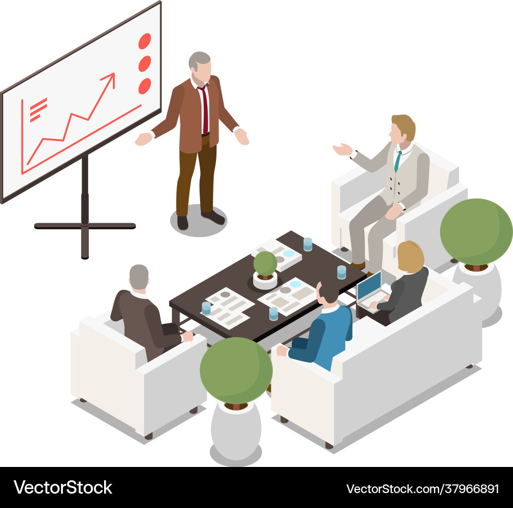 Meeting room Royalty Free Vector Image - VectorStock
